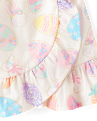 Girls Easter Egg Ruffle Woven Wrap Skort - Garden Party - WHITE | Gymboree