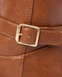 Girls Buckle Tall Boots - Little Essentials - TAN | Gymboree