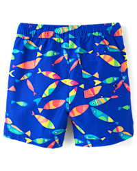Boys Fish Swim Trunks - Swim Shop - BLUE | Gymboree
