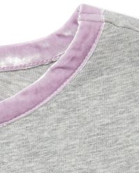 Girls Active Short Sleeve Sequin Graphic And Velvet Trim Ringer Top ...