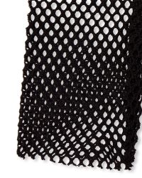 Girls Long Mesh Sleeve Glitter Graphic Top | The Children's Place - BLACK