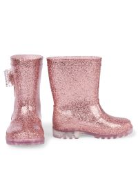 Toddler Girls Glitter Light Up Plastic Rain Boots