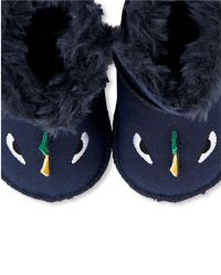 Baby Boys Faux Fur Dino Boots