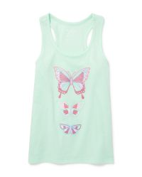 Girls Mix And Match Glitter Graphic Racerback Tank Top | The Children's ...