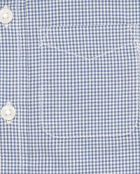Baby And Toddler Boys Long Sleeve Check Print Poplin Button Down Shirt