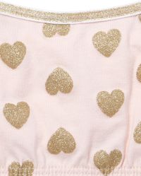 Girls Glitter Heart Bralette 2-Pack