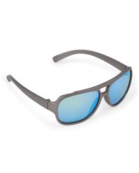 Toddler Boys Plastic Aviator Sunglasses