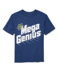 Boys Short Sleeve 'Mega Genius' Graphic Tee | The Children's Place - ASTRONAUT