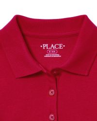 Girls Uniform Short Sleeve Pique Polo 5-Pack - RED | The Children's Place