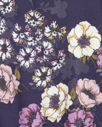 Girls Long Sleeve Floral Print Woven Cold Shoulder Romper