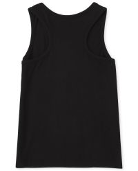 Girls Mix And Match Sleeveless Glitter Graphic Racerback Tank Top