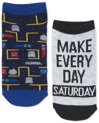 Boys Video Game Ankle Socks 6-Pack