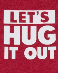 Baby Boys Short Sleeve 'Let's Hug It Out' Graphic Bodysuit | The ...