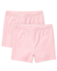 Toddler Girls Basic Mix And Match Knit Cartwheel Shorts - PINK | The ...