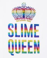 Girls Long Sleeve Rainbow Slime Queen Graphic Tee