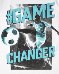 Boys Long Sleeve 'Hashtag Game Changer' Soccer Graphic Tee