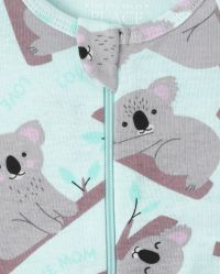 Baby And Toddler Girls Long Sleeve Koala Print Snug Fit Cotton One ...