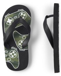 Boys Camo Video Game Flip Flops | The Children's Place