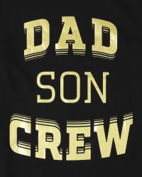Mens Matching Family Short Sleeve 'Dad Son Crew' Graphic Tee | The ...