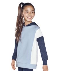 Girls Active Long Sleeve Colorblock Fleece Hoodie | The Children's ...