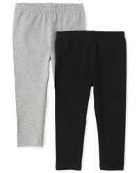 Girls Knit Capri Leggings 2-Pack - Plus - GRAY | The Children's Place