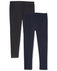 Girls Knit Leggings 2-Pack - Plus - MULTI | The Children's Place CA