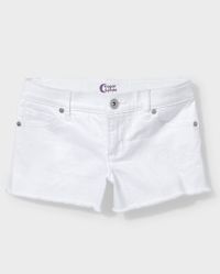 Teen Girls Twill Shortie Shorts - WHITE | The Children's Place
