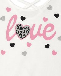Toddler Girls Short Sleeve Heart Print Top 4-Pack | The Children's ...