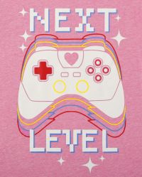 Girls Long Sleeve 'Next Level' And 'Gamer' Graphic Tee 2-Pack - MULTI ...