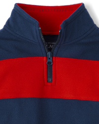 Toddler Boys Long Sleeve Colorblock Microfleece Half Zip Pullover | The ...