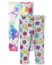 Toddler Girls Print Knit Leggings 2-Pack | The Children's Place ...