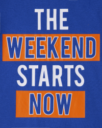 Boys Glow In The Dark Long Sleeve 'The Weekend Starts Now' Snug Fit ...