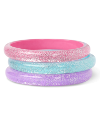 Girls Glitter Bangle 3-Pack | The Children's Place CA - MULTI CLR