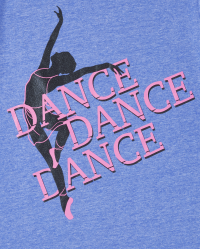 Girls Long Sleeve Dance Graphic Tee - BLUE | The Children's Place