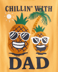 Baby And Toddler Boys Short Sleeve Chillin With Dad Graphic Tee | The ...