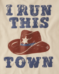 Baby And Toddler Boys Short Sleeve 'I Run This Town' Graphic Tee | The ...