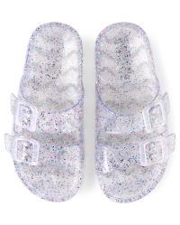 Girls Rainbow Glitter Jelly Sandals - MULTI CLR | The Children's Place
