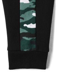 Baby And Toddler Boys Active Camo Colorblock Fleece Sweatshirt And ...