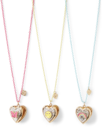 Girls Rainbow BFF Locket Necklace 3-Pack | The Children's Place - MULTI CLR