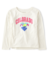 Girls Long Sleeve Flip Sequin Graphic Boxy Top - WHITE DAISY | The ...