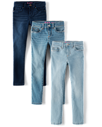Girls Basic Skinny Jeans 3-Pack - MULTI | The Children's Place