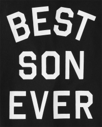 Boys Short Sleeve Best Son Ever Graphic Tee - BLACK | The Children's Place