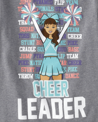 Girls Short Sleeve Cheerleader Graphic Tee | The Children's Place - S/D ...
