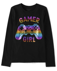 Girls Long Sleeve Shirts: Graphic & Tees | The Children's Place