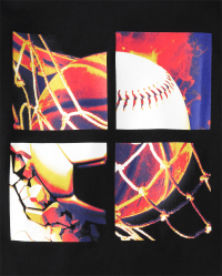 Boys Short Sleeve Sports Graphic Tee | The Children's Place - BLACK