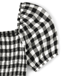 Womens Matching Family Short Sleeve Smocked Gingham Ruffle Dress ...