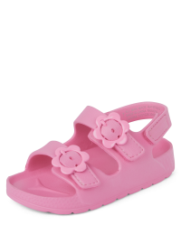 Toddler Girls Flower Buckle Slides | The Children's Place CA - PINK