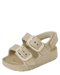 Unisex Baby Buckle Slides | The Children's Place - TAN