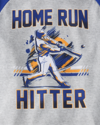 Boys Short Raglan Sleeve Home Run Hitter Pajamas - GOLDEN ROD | The ...