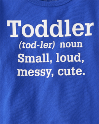 Baby And Toddler Boys Short Sleeve Toddler Definition Graphic Tee ...